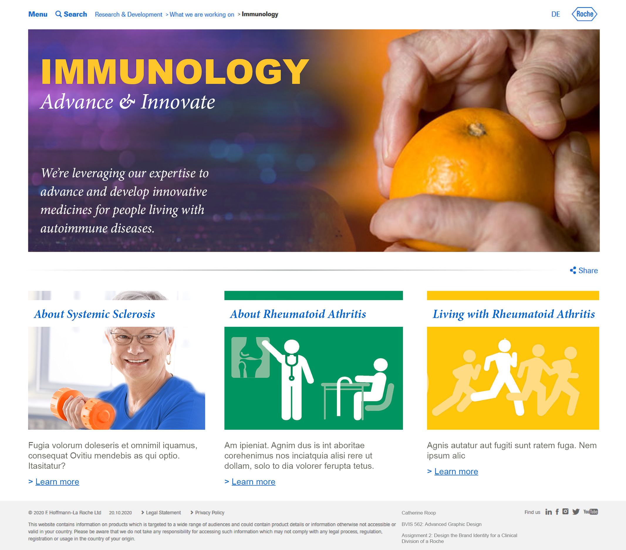 Roche Website – Catherine Roop